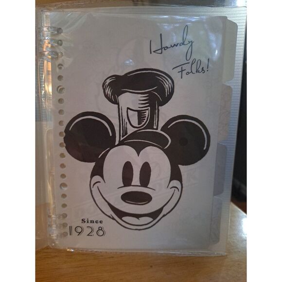 Office | Disney Mickey Mouse Notebook With Cover 4 Tabs Detachable ...